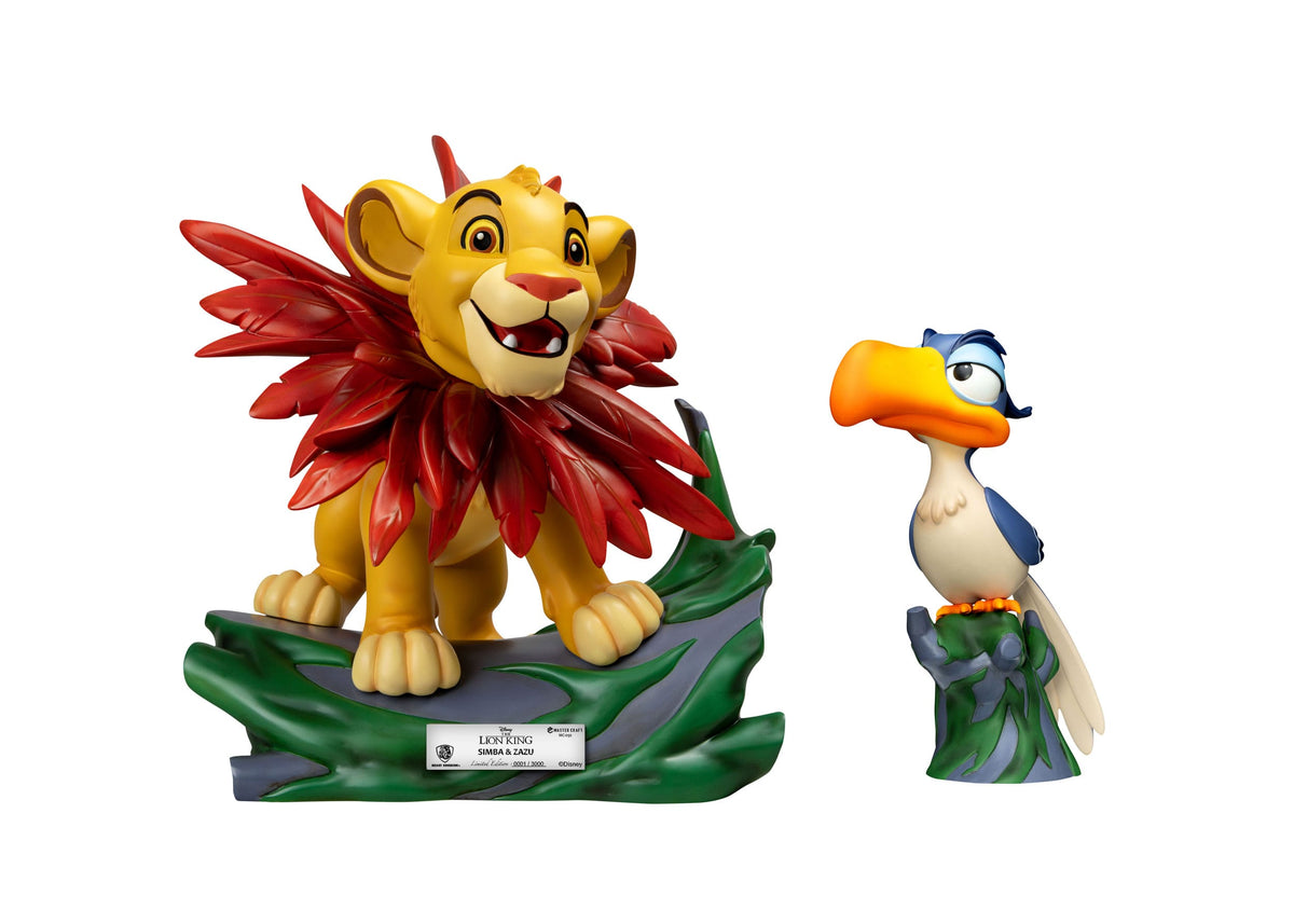 Beast Kingdom Disney The Lion King Little Simba & Zazu Master Craft St ...