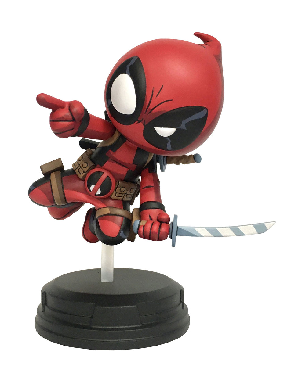 Gentle Giant Marvel Animated Deadpool (Jumping) Statue – Movie Figures