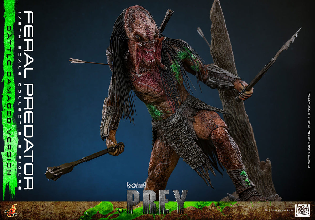 Hot Toys Feral Predator (Battle Damaged Version) - Prey - TMS173 - 1/6 ...