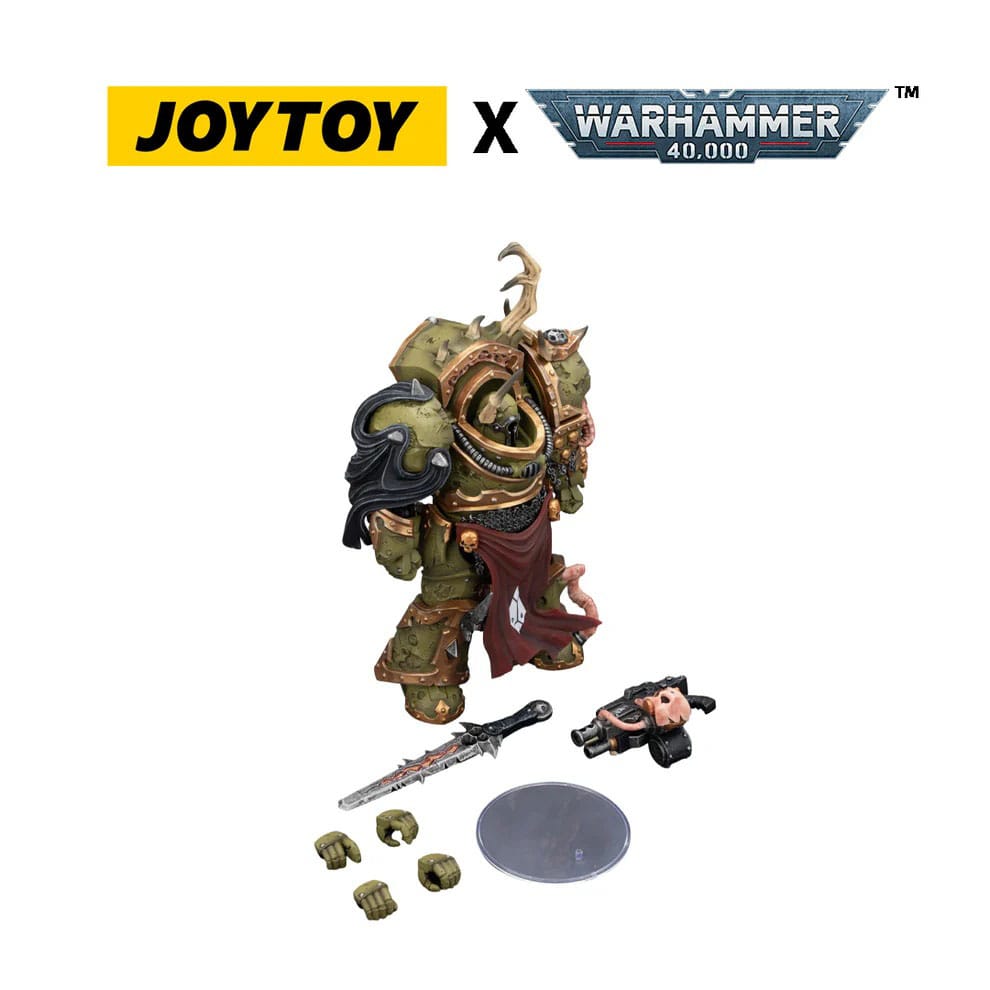 JOYTOY Death Guard Blightlord Terminator 3 with Combi-Bolter and Bubot ...