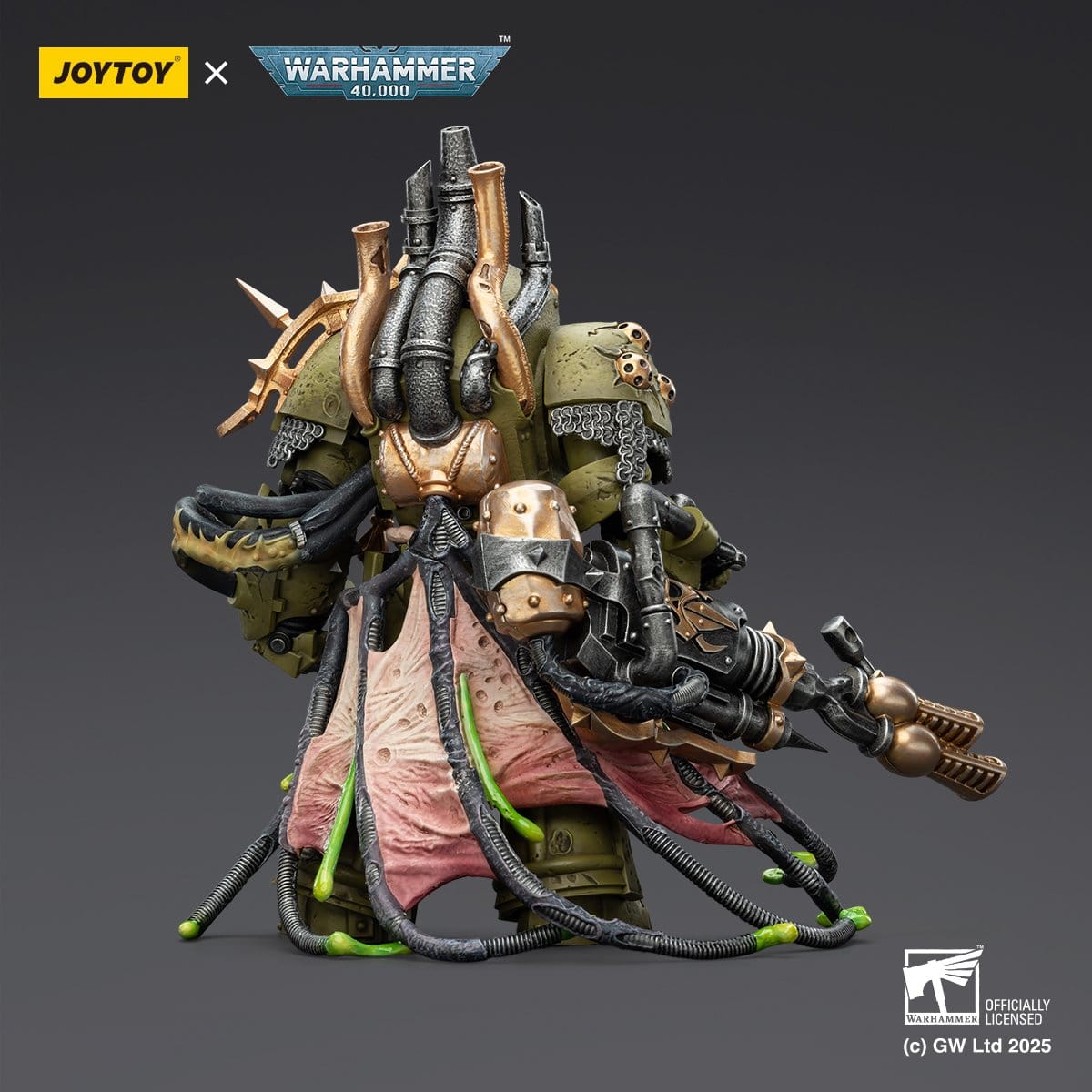 JOYTOY Death Guard Lord of Virulence with Power Fist and Twin Plague S ...