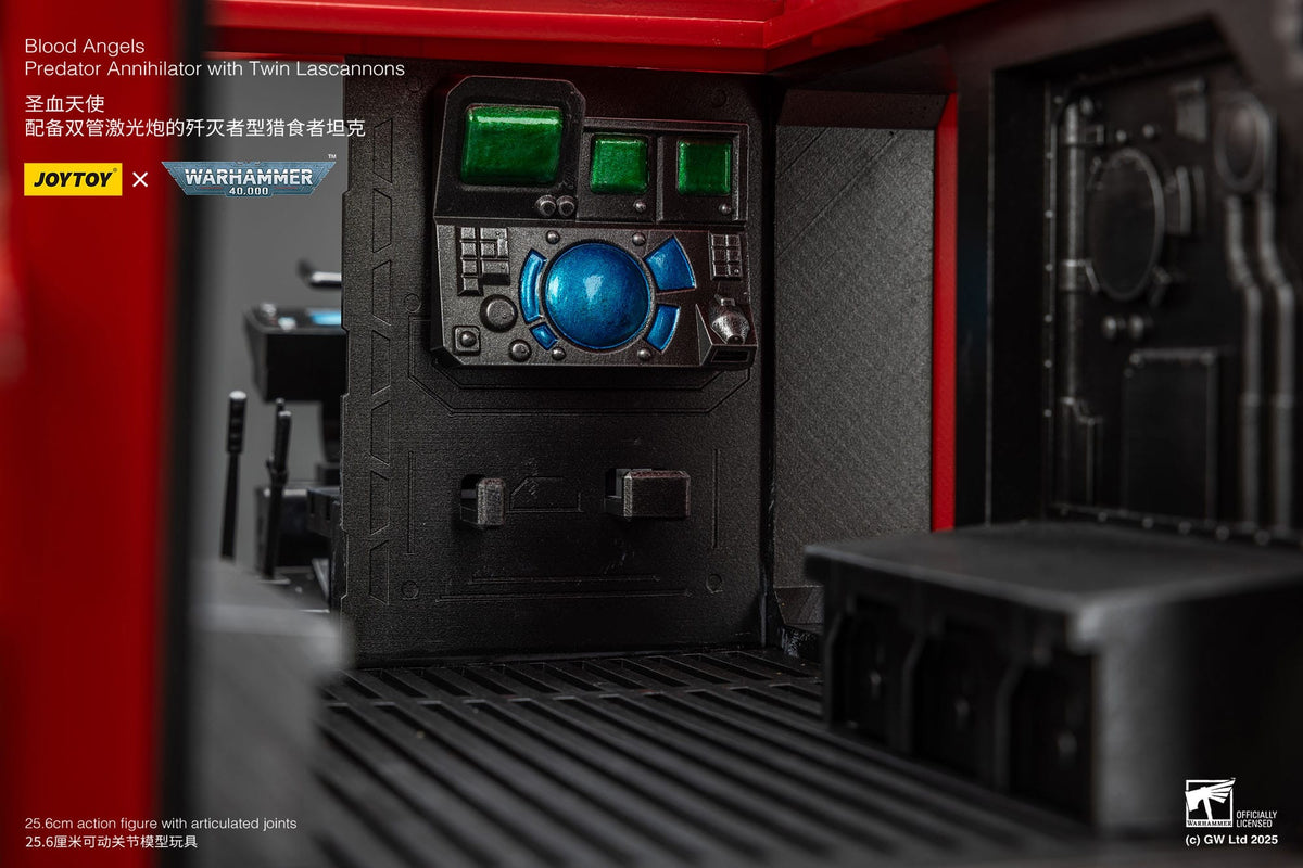 JOYTOY Warhammer 40K Blood Angels Predator Annihilator with Twin Lasca ...