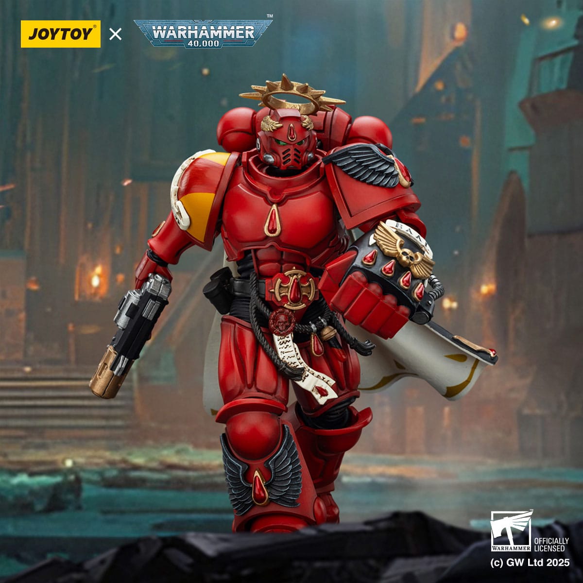 JOYTOY Combat Patrol Blood Angels Captain with Inferno Pistol & Power ...