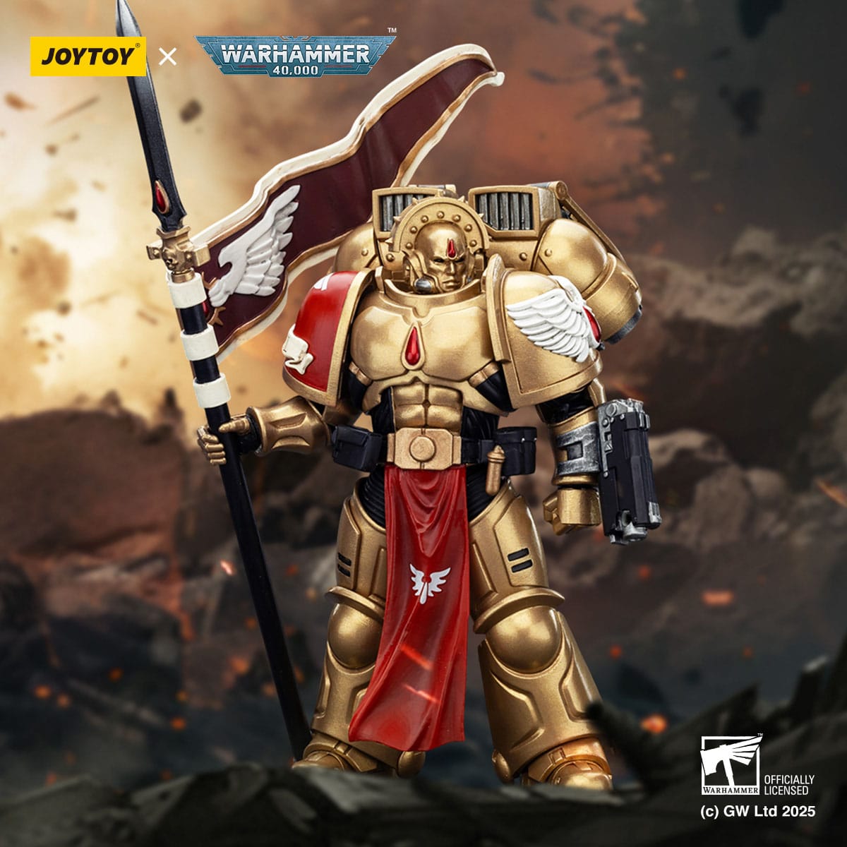 JOYTOY Combat Patrol Blood Angels Sanguinary Guard 3 with Angelus Bolt ...