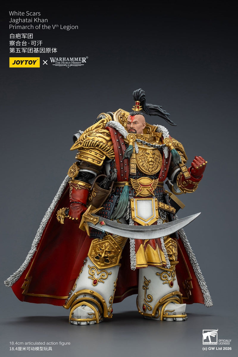 JOYTOY White Scars Jaghatai Khan Primarch of the Vth Legion - Warhamme ...