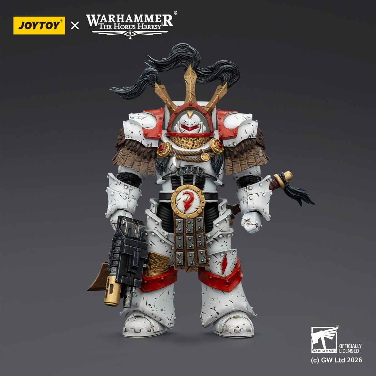 JOYTOY White Scars Legion Praetor in Cataphractii Terminator Armour wi ...