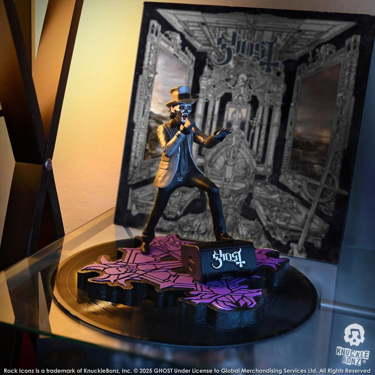 Knucklebonz Ghost Rock Iconz Papa V Perpetua Top Hat Statue – Movie Figures