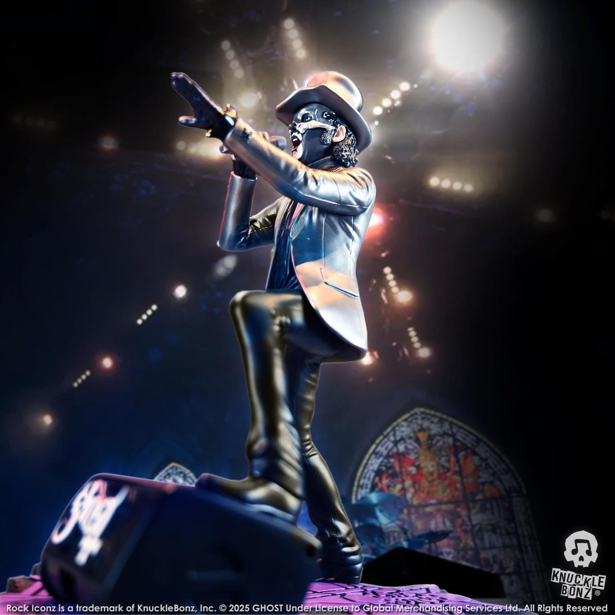 Knucklebonz Ghost Rock Iconz Papa V Perpetua Top Hat Statue – Movie Figures