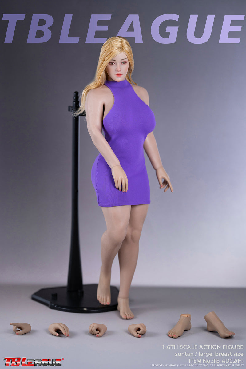 Phicen TBLeague TB-AD02(H) - Suntan, Large Bust Female - 1/6 Scale Sea ...