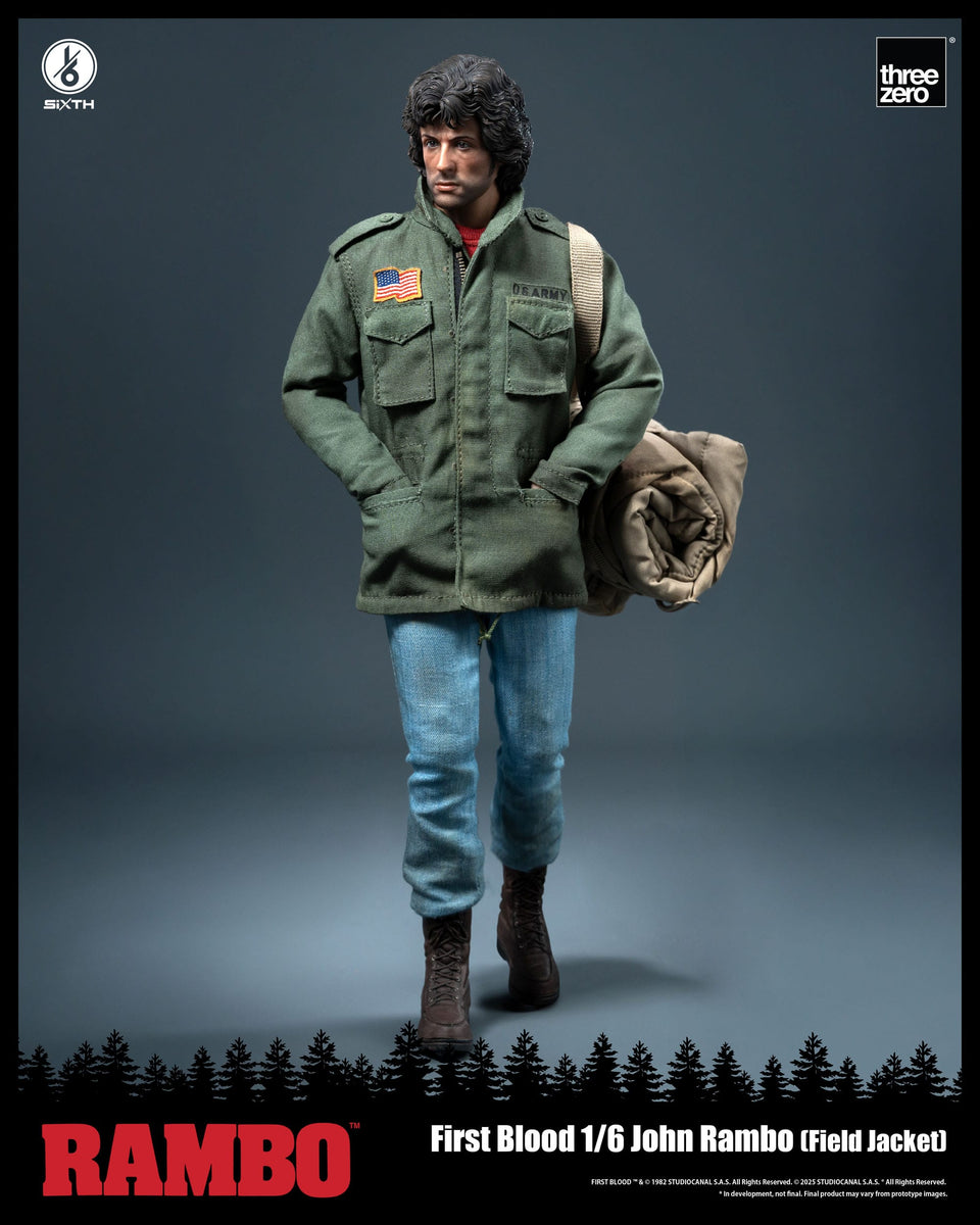Threezero Rambo: First Blood John Rambo (Field Jacket) Action Figure ...